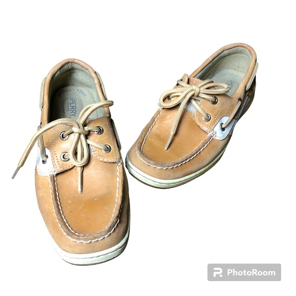 Sperry | Shoes | Sperry Womens 65 Angelfish Slip On Boat Shoe Brown Tan ...